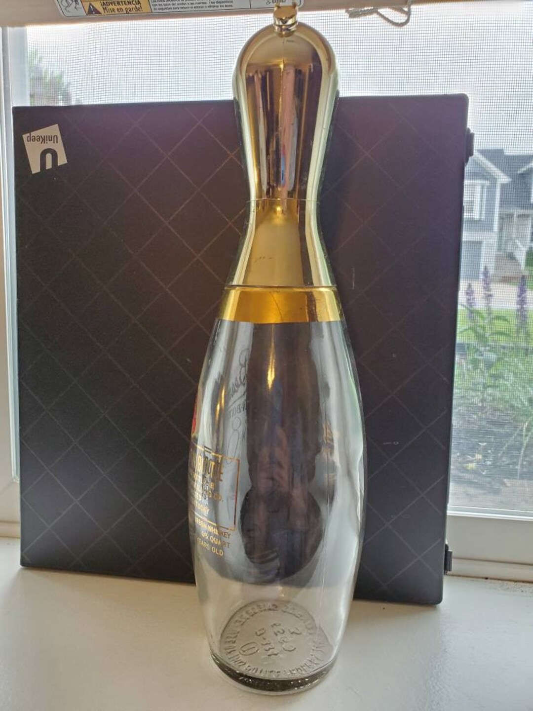 Vintage Mid Century Jim Beam Pin Bottle Decanter With Gold Dispenser - Etsy