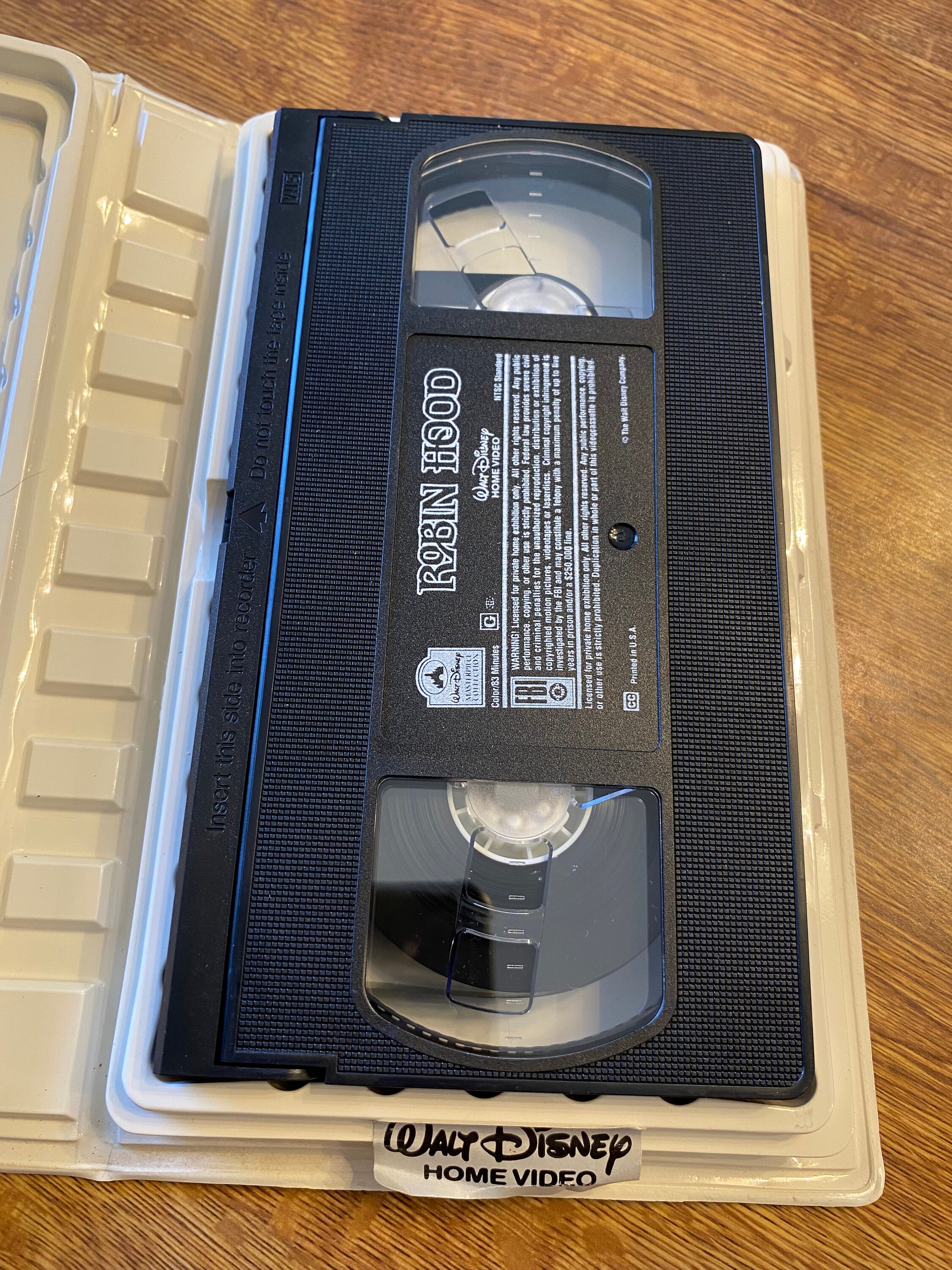 Vintage 1999 Walt Disney Masterpiece Collection Robin Hood Collectible VHS Movie - Etsy