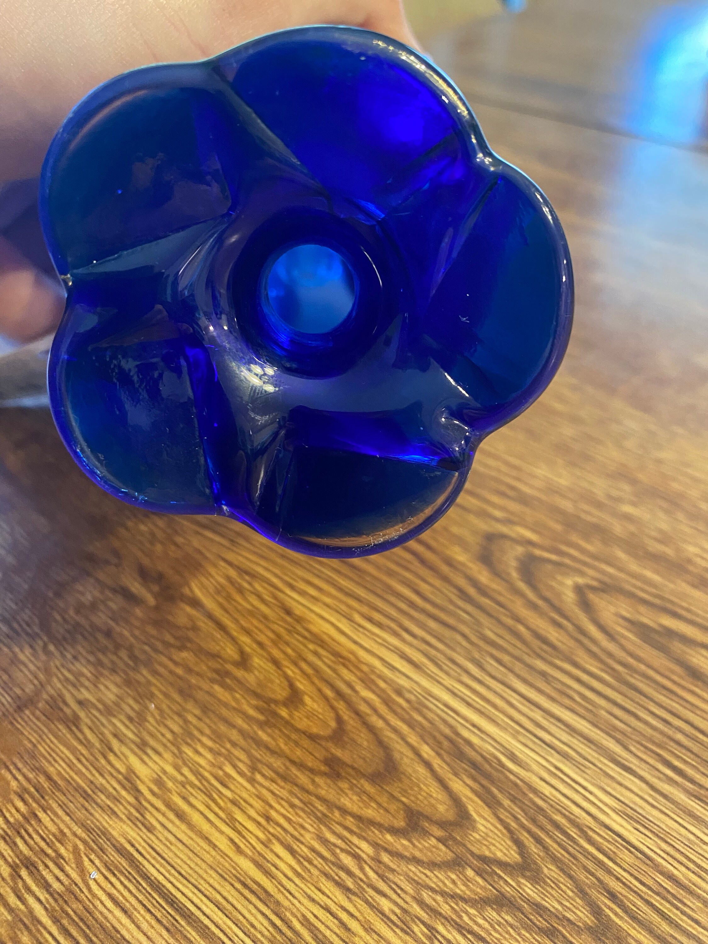 Seasons of Canon Falls Cobalt Cobalt Glass Ornament Hummingbird Feeder ...