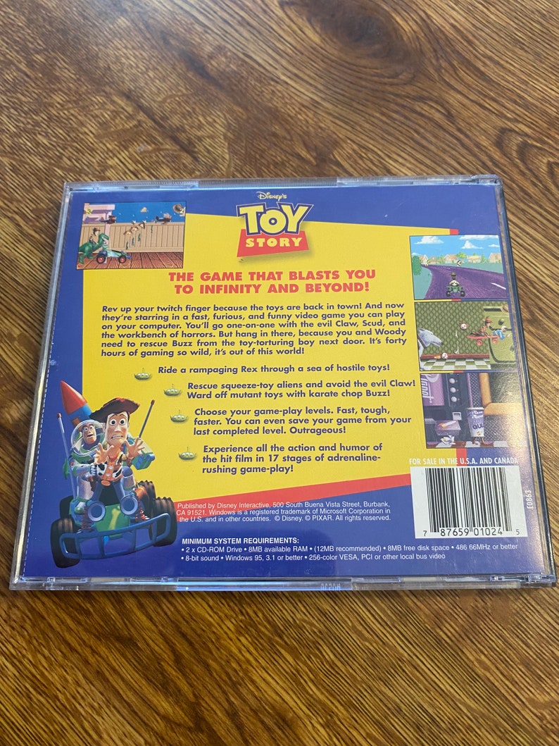 1996 Disney Toy Story Power Play PC Game With Case - Etsy