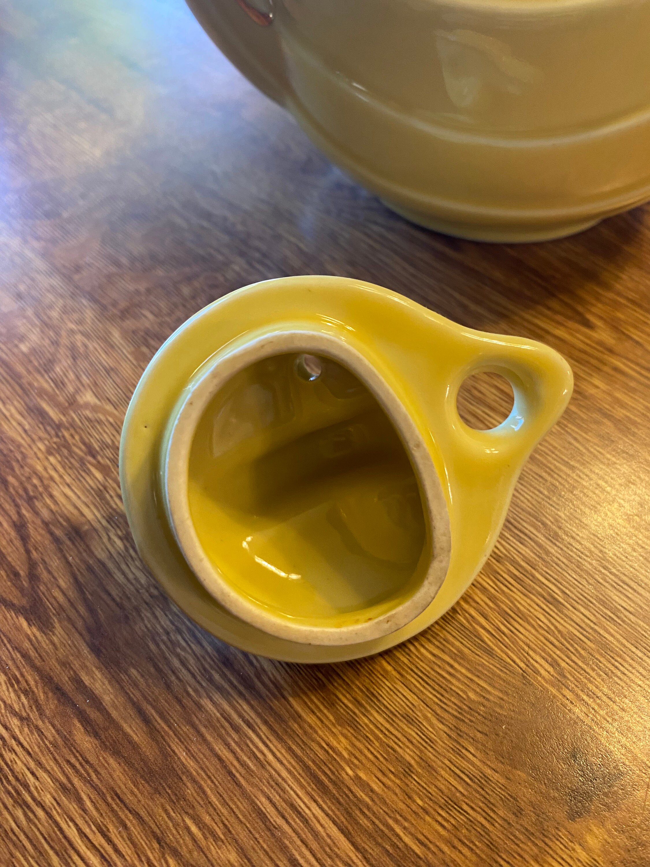 Vintage Hall Yellow Teapot With 22K Gold Oak Leaves - Etsy