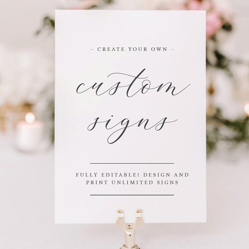 Wedding Program Sign Template Welcome Wedding Sign INSTANT | Etsy