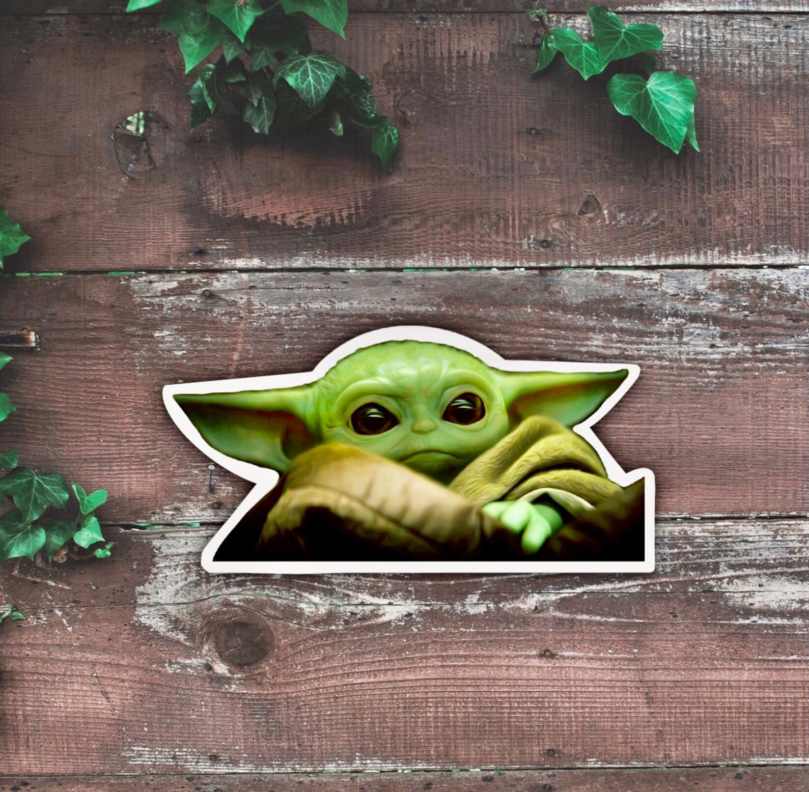 Baby Yoda sticker the child Starwars The mandalorian grogu die cut ...