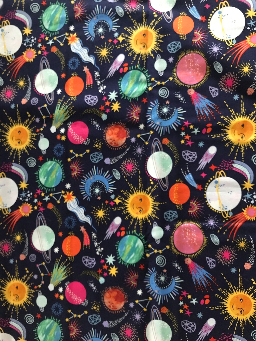 Whats in Space 100% Cotton Custom Order Fitted Cot / Crib Sheet With ...