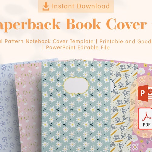 Paperback Book Cover 16 6x98.5x11 100pages Digital - Etsy