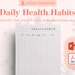 Daily Health Habits Planner Template - KDP Interiors Editable ...