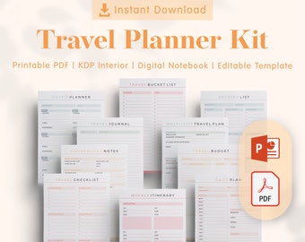 Monthly Budget Planner Template KDP Interiors Editable, Printable PDF ...
