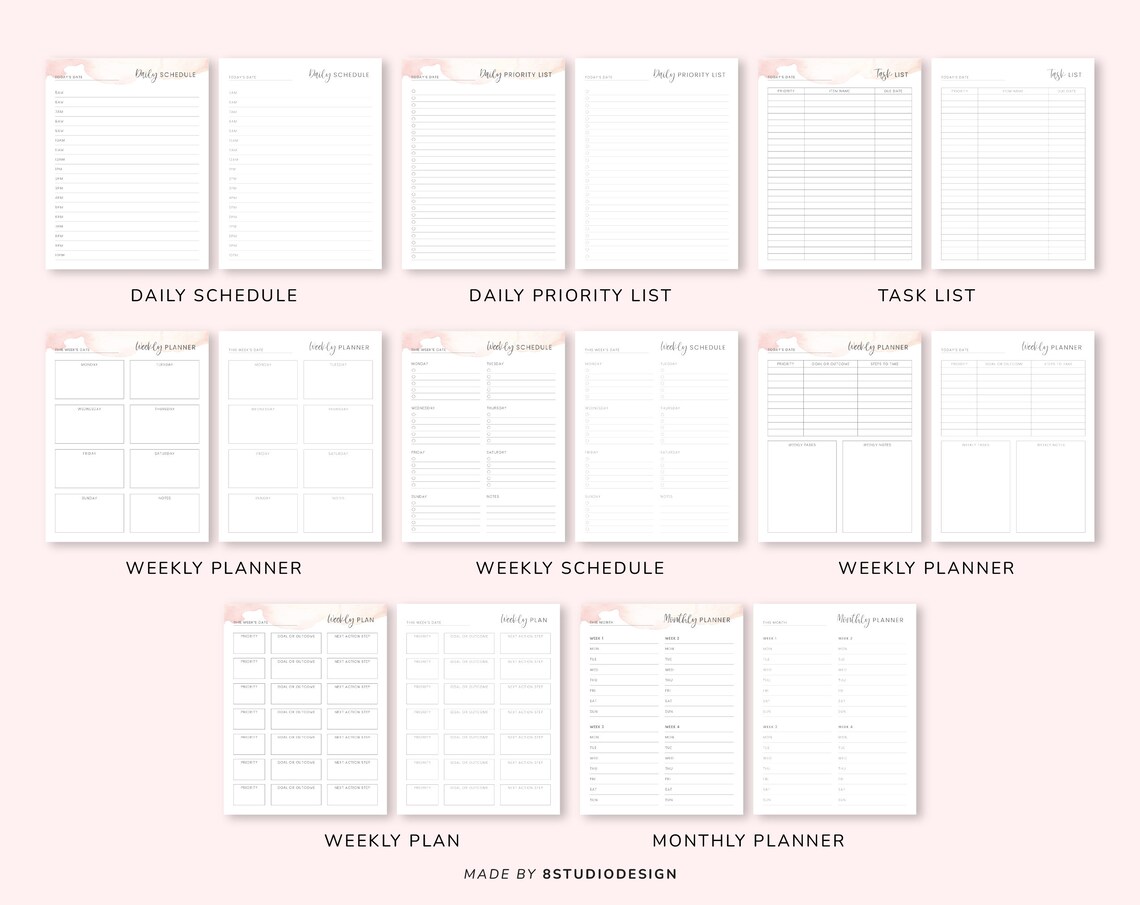Goal Planner - Planner Printable, Goal Digger, Goal Tracker, Goal Board ...