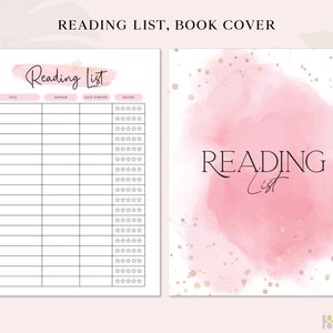 Reading List Planner Printable Reading Tracker Reading | Etsy
