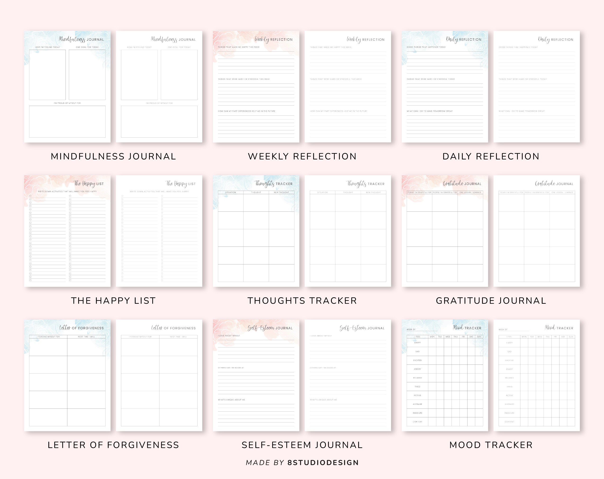 Self Love Journal - Planner Printable, Wellness Journal, Self Care ...