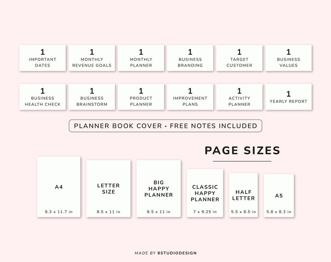 Business Planner Planner Printable, Small Business, Business Organizer ...