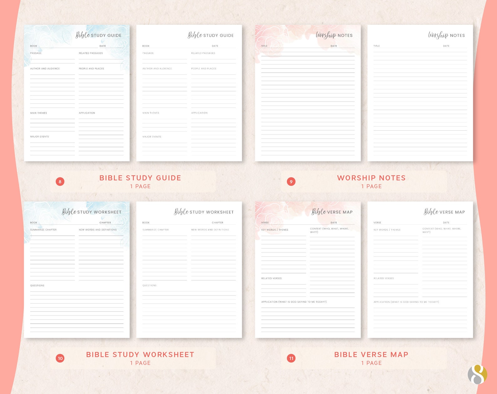 Bible Study Planner Printable Prayer Journal Christian | Etsy