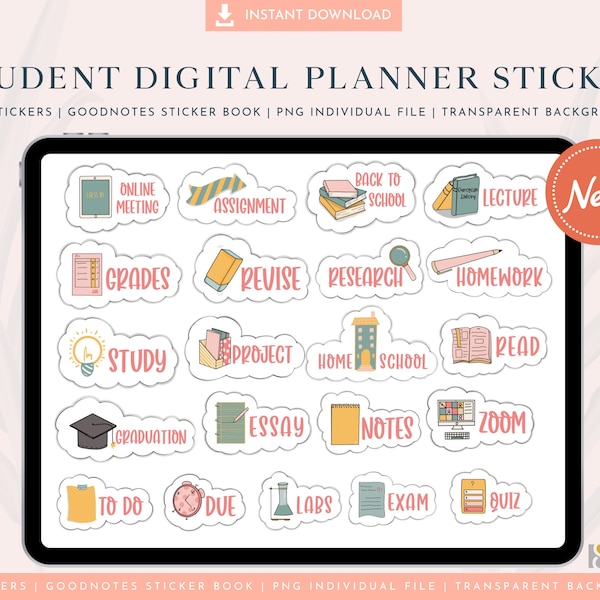 Cute College Student Sticker - Etsy