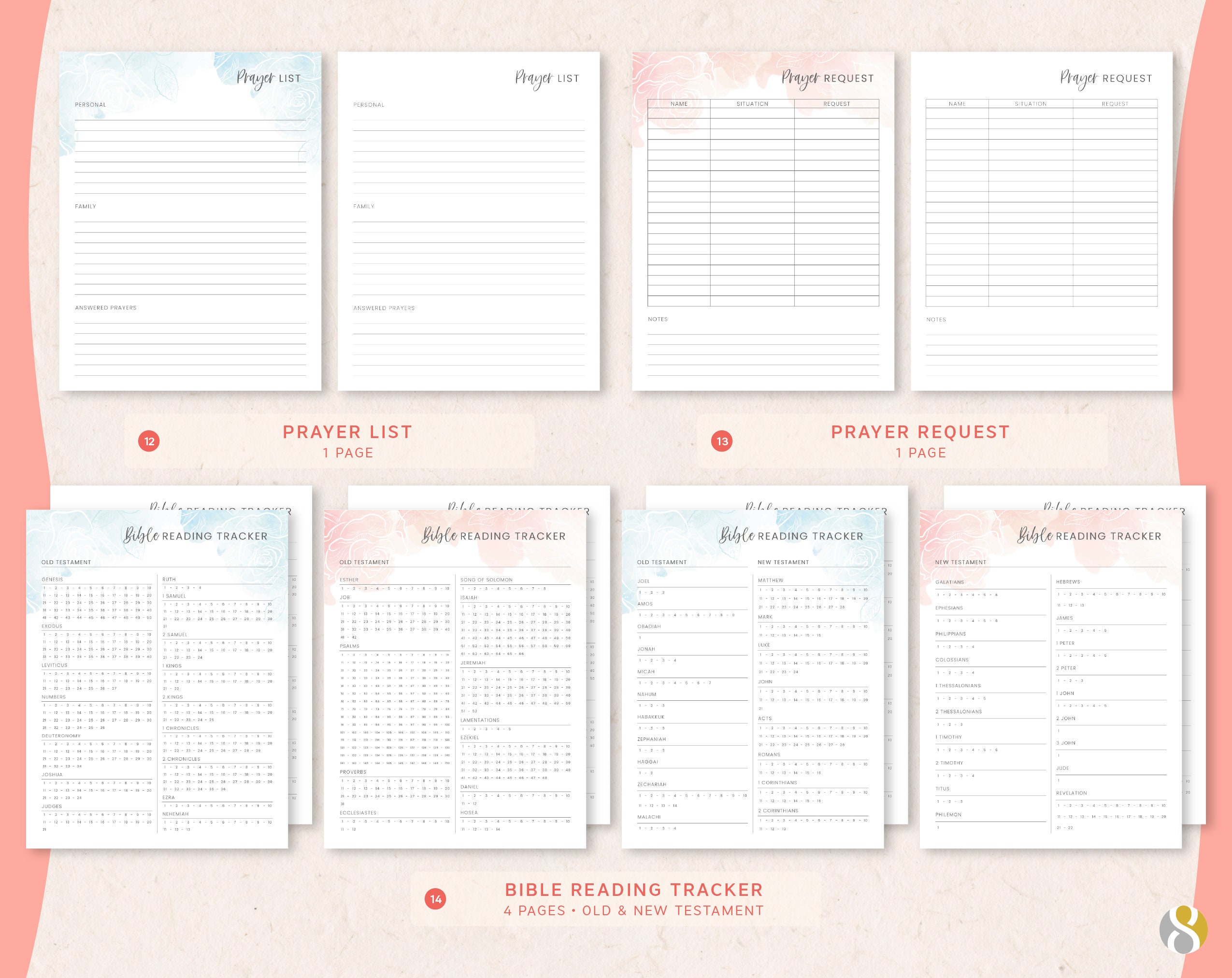 Bible Study Planner Printable Prayer Journal Christian | Etsy