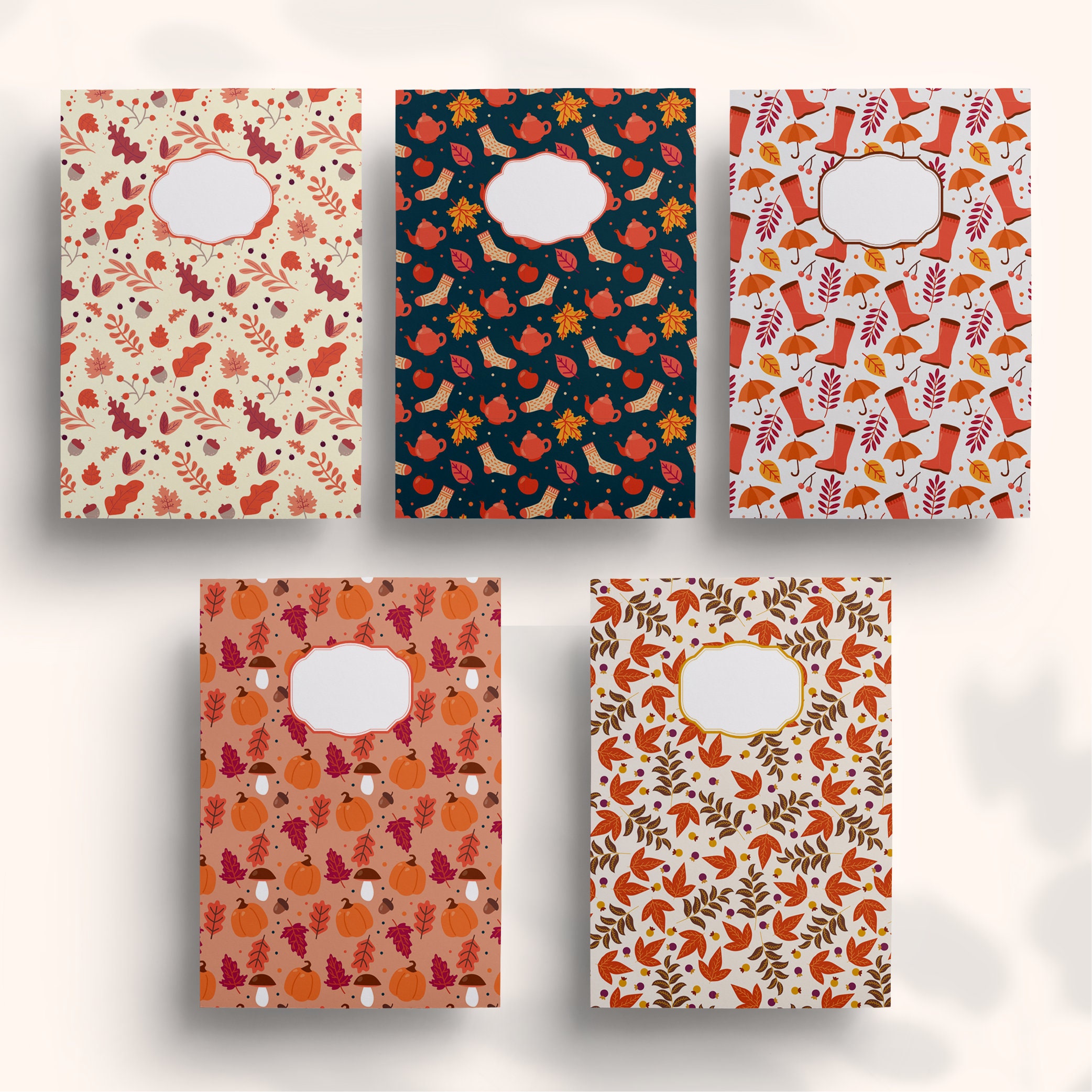 Paperback Book Cover 7 | 6x9+8.5x11 100pages | Digital Pattern Notebook ...