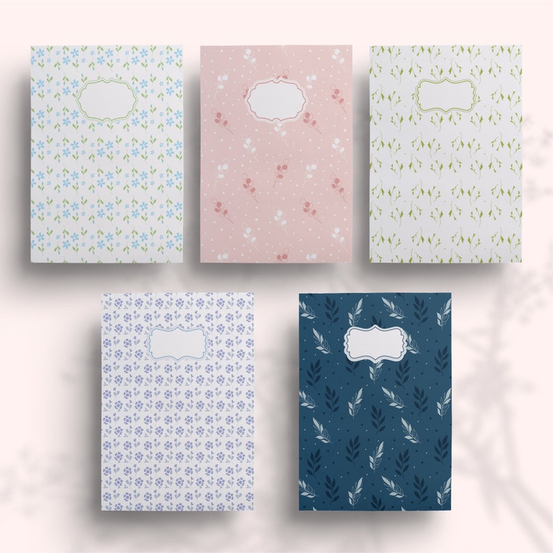 Paperback Book Cover 17 6x98.5x11 100pages Digital Pattern Notebook ...