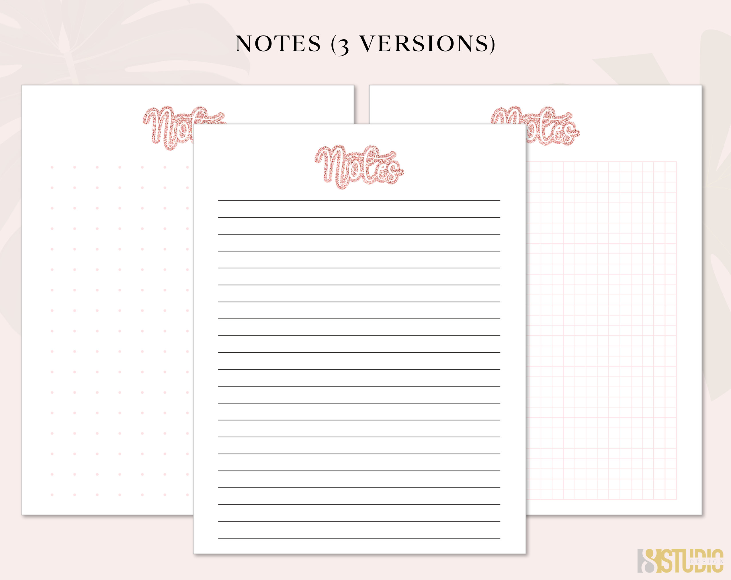 Cornell Notes - Planner Printable, Cornell Template, Cornell Note ...