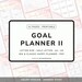 Goal Planner Insert - Planner Printable, Goal Tracker, Goal Setting ...