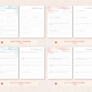 Bible Study Planner Printable Prayer Journal Christian | Etsy