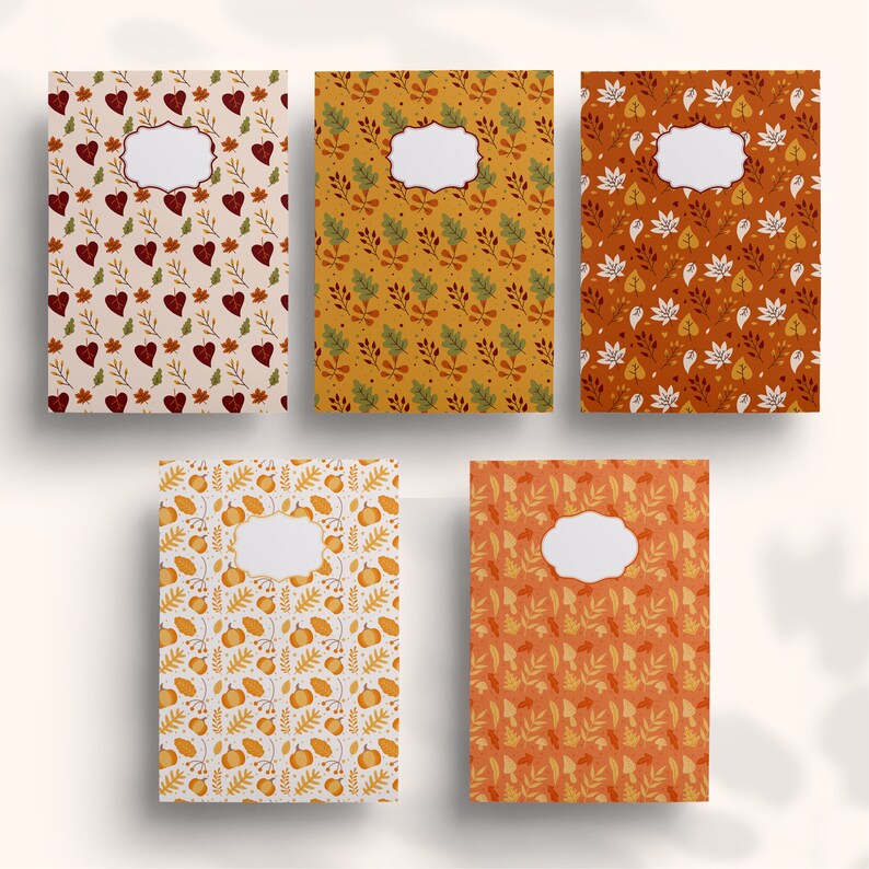 Paperback Book Cover 7 | 6x9+8.5x11 100pages | Digital Pattern Notebook ...