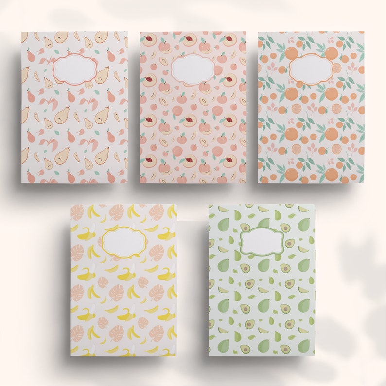 Paperback Book Cover 3 | 6x9+8.5x11 100pages | Digital Pattern Notebook ...