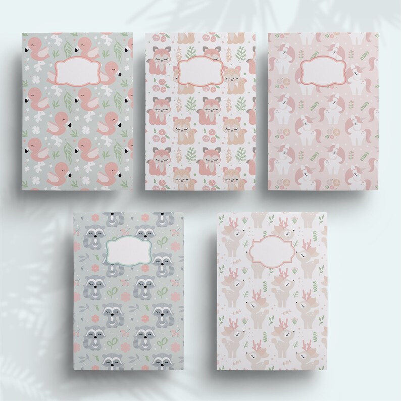 Paperback Book Cover 8 | 6x9+8.5x11 100pages | Digital Pattern Notebook ...