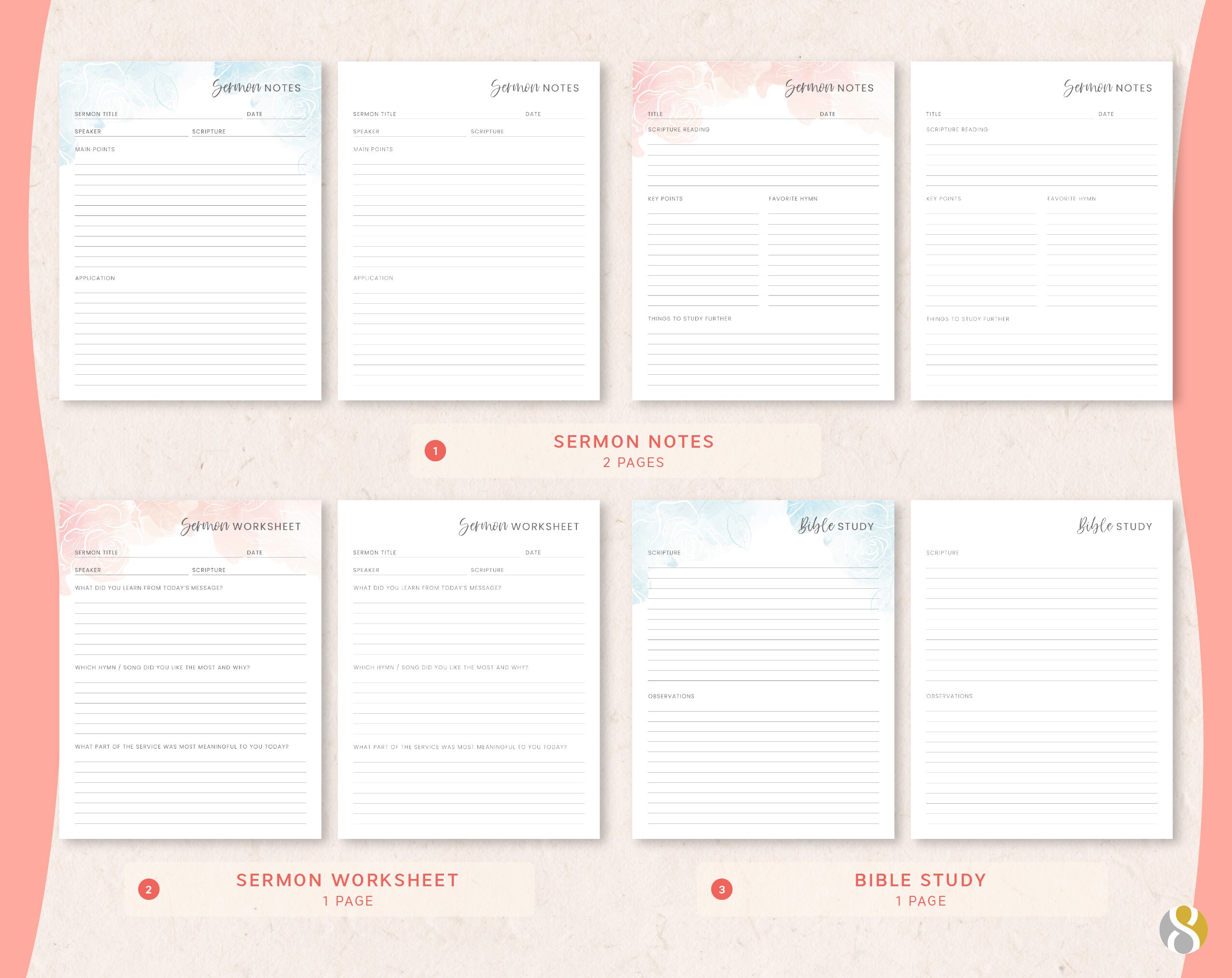 Bible Study Planner Printable Prayer Journal Christian | Etsy