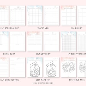Self Love Journal - Planner Printable, Wellness Journal, Self Care ...