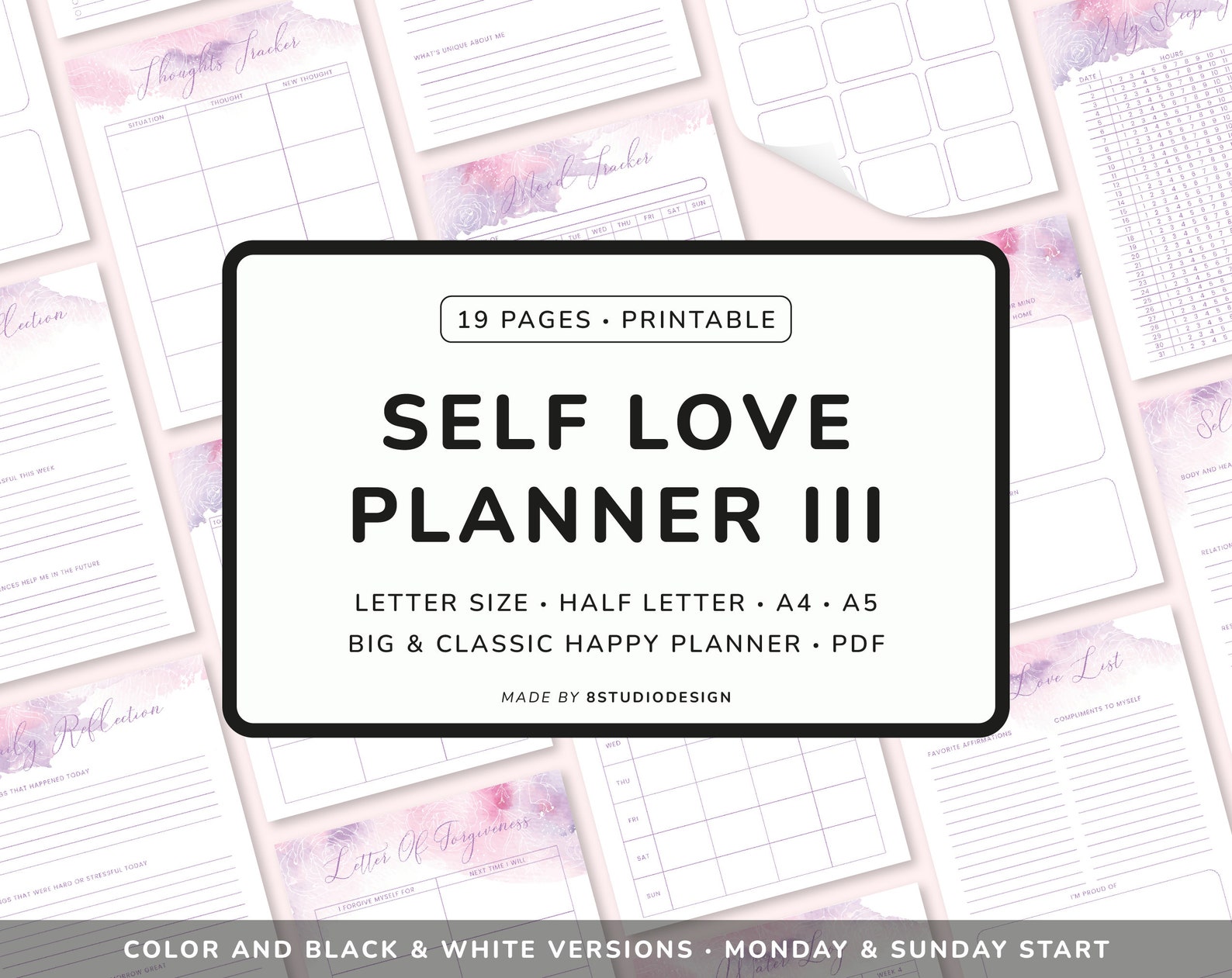 Self Love Journal Planner Printable Wellness Journal Self - Etsy