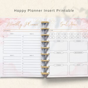 Goal Planner Insert Planner Printable Goal Tracker Goal | Etsy