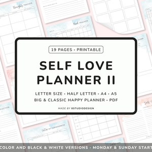 Self Love Journal - Planner Printable, Wellness Journal, Self Care ...