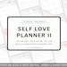 Self Love Journal - Planner Printable, Wellness Journal, Self Care ...