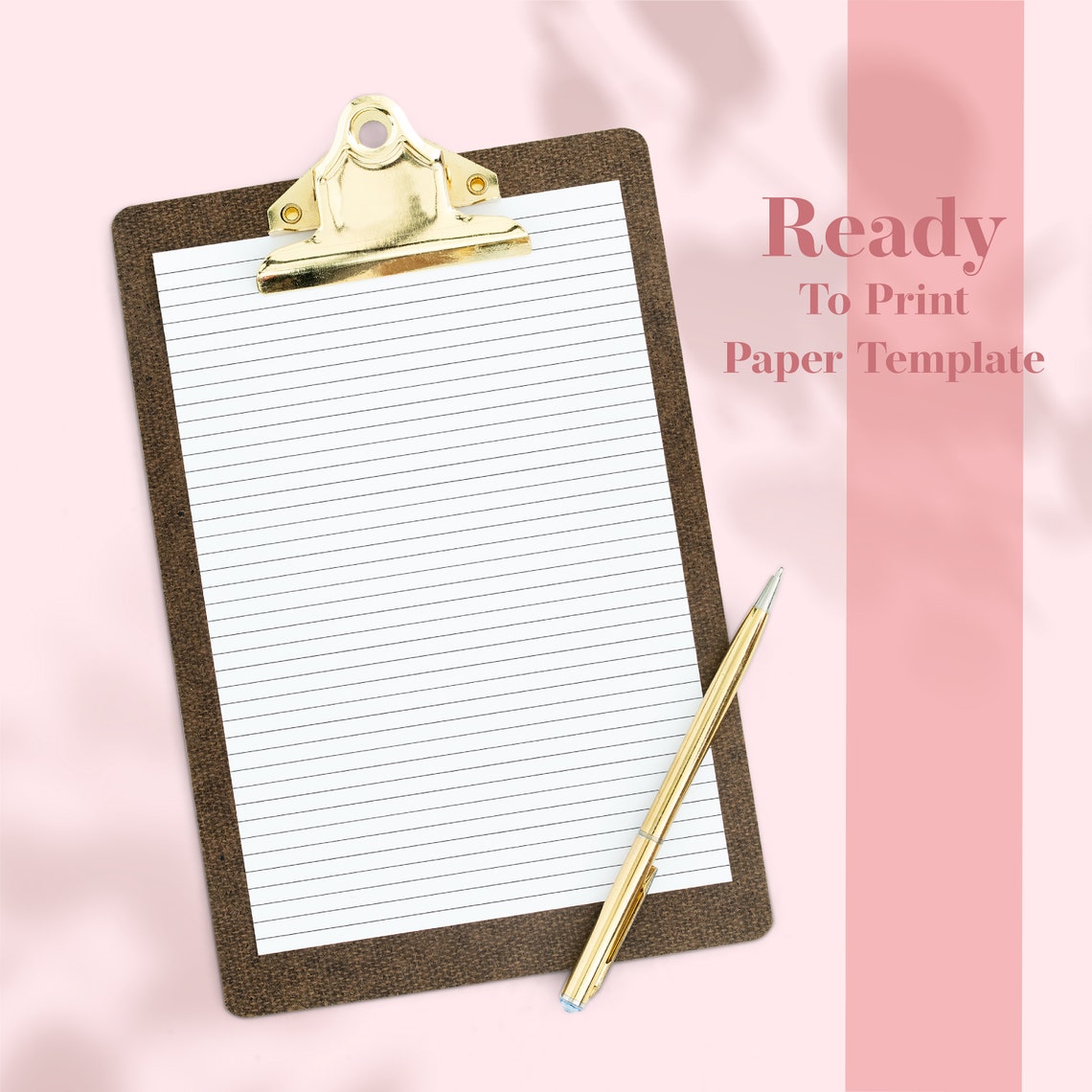 Lined Notebook Printable Template - KDP Interiors Editable, Printable ...