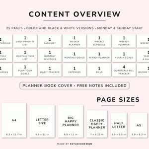 Goal Planner - Planner Printable, Goal Digger, Goal Tracker, Goal Board ...