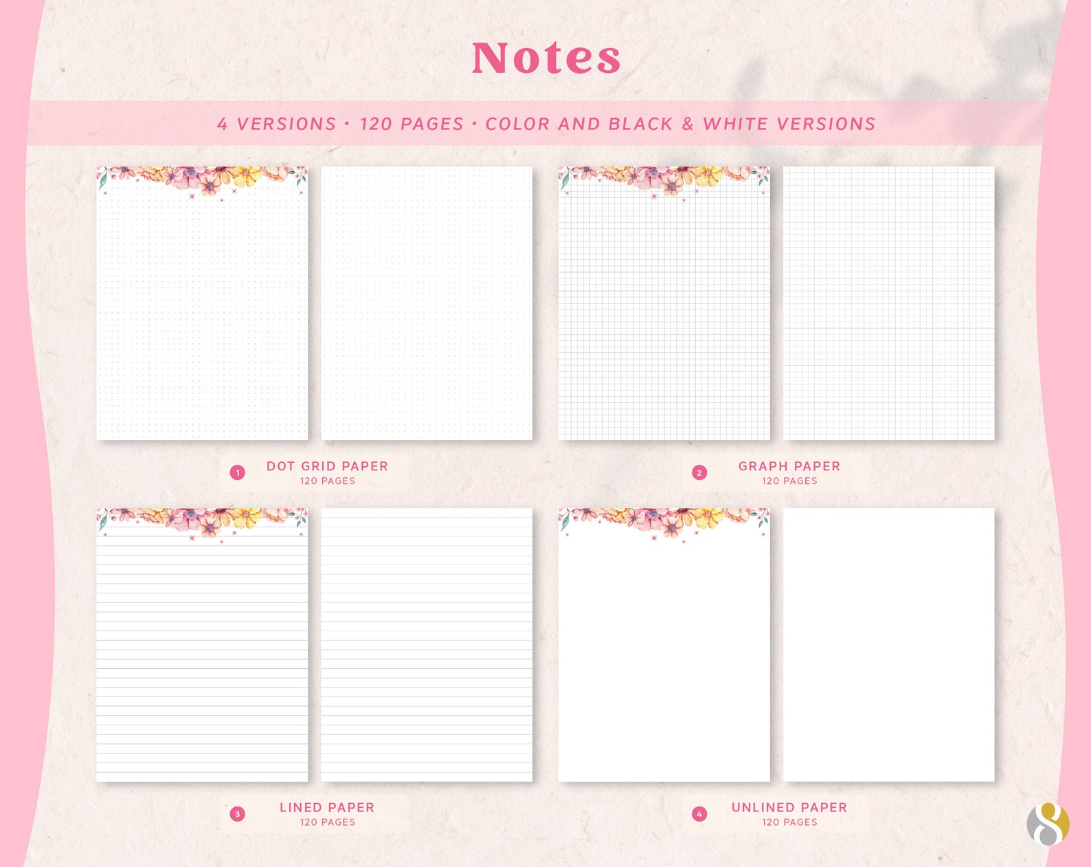 2022 Monthly Planner Printable Dated Month on 2 Pages | Etsy