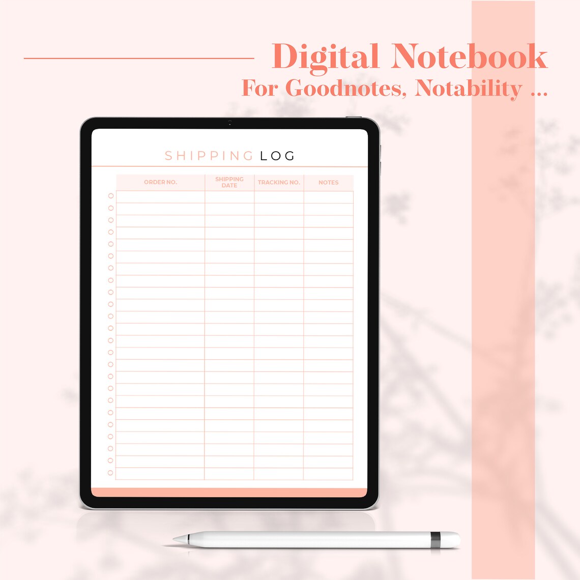 Shipping Log Printable Template KDP Interiors Editable, Printable PDF ...