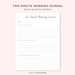 Two Minute Morning Journal Planner Printable, Gratitude Journal ...