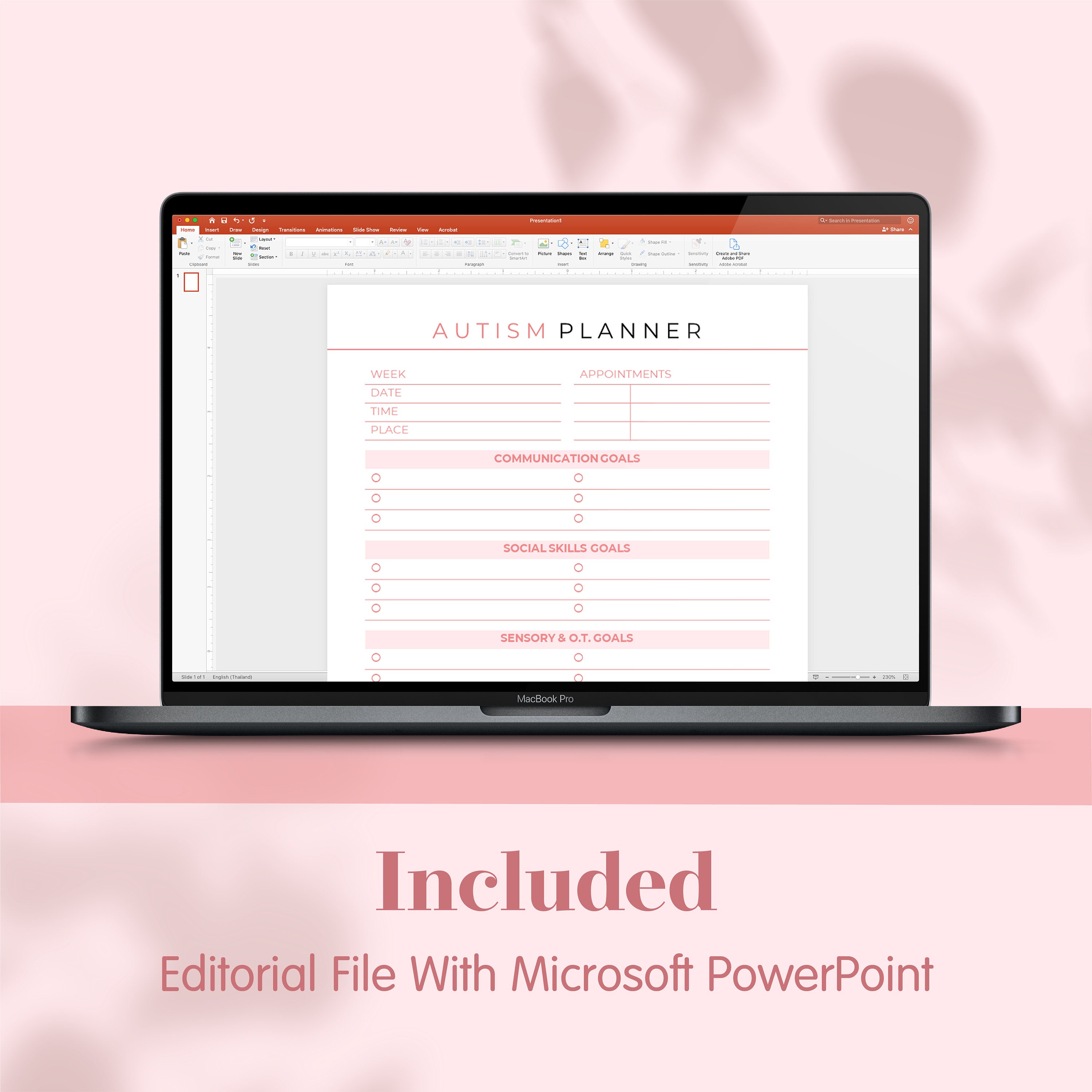 Autism Planner Template - KDP Interiors Editable, Printable PDF ...