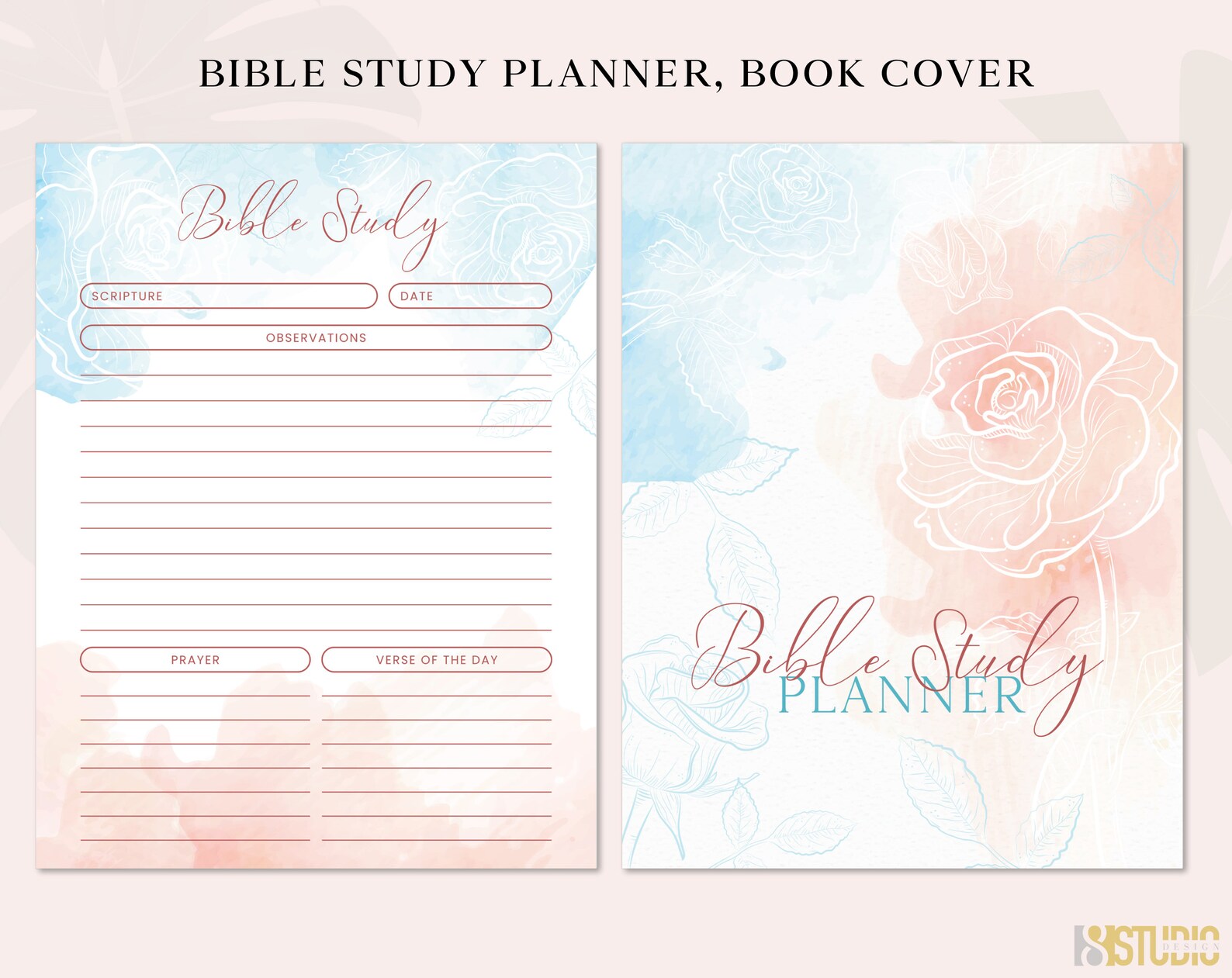 Bible Study Planner Template Planner Printable Prayer | Etsy