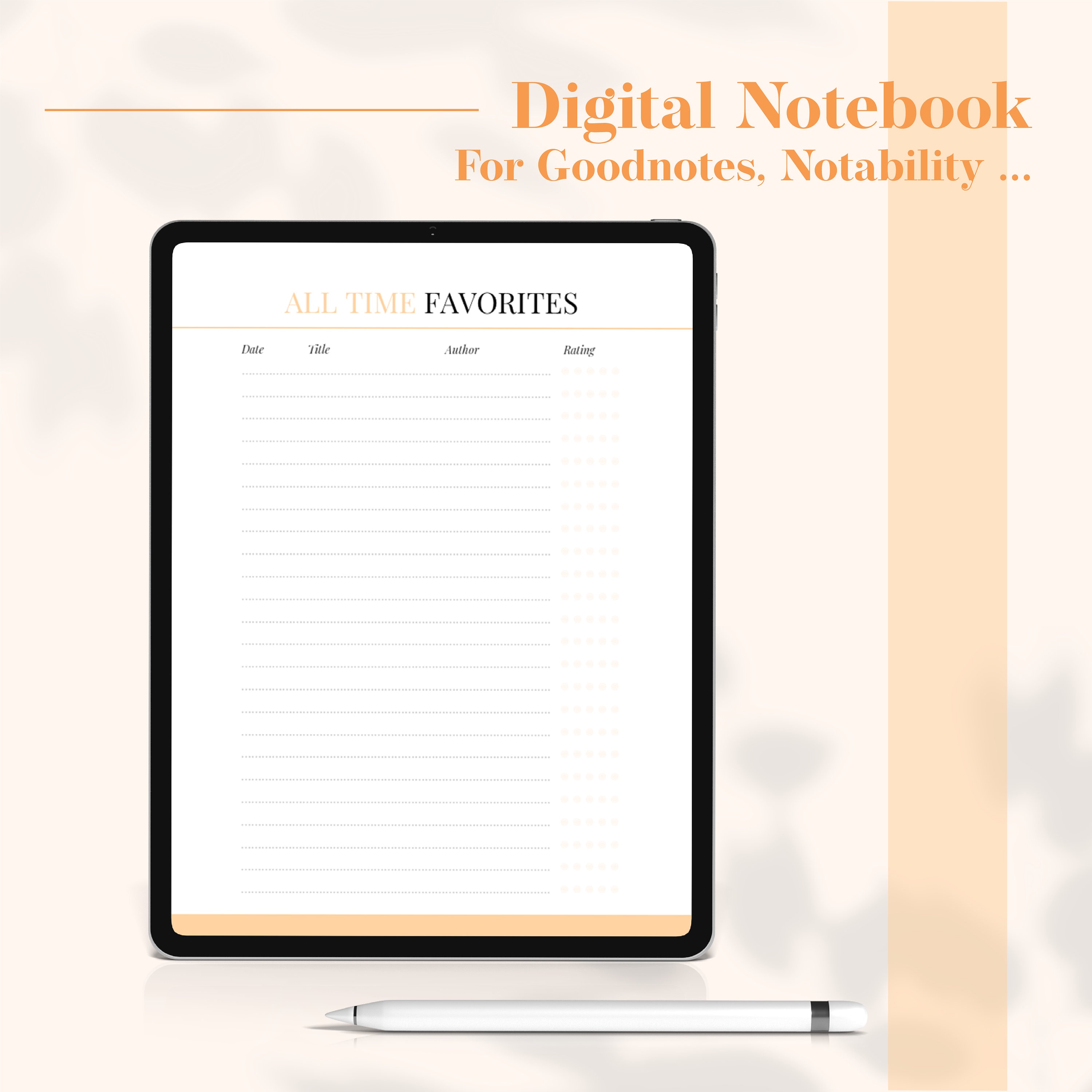 Reading Journal Planner Template - KDP Interiors Editable, Printable ...