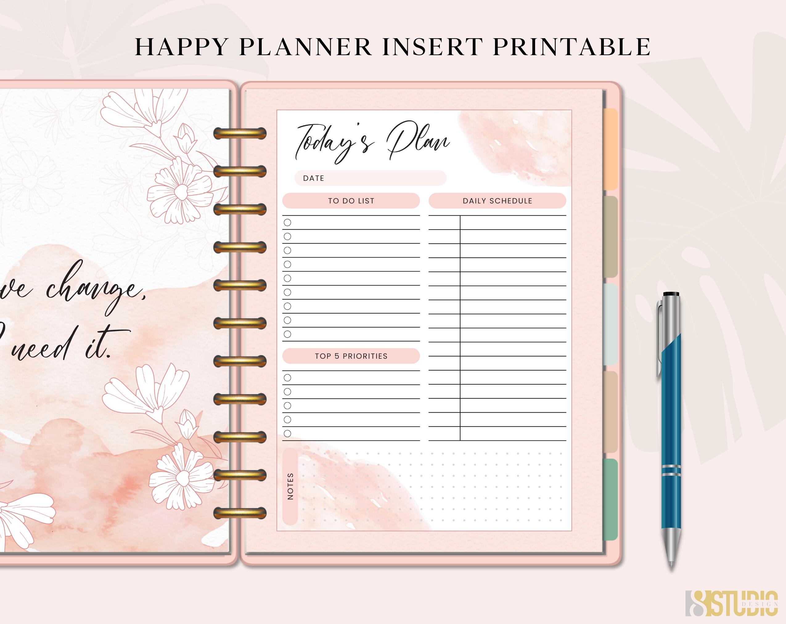 Daily Planner Template Planner Printable To Do List Day | Etsy