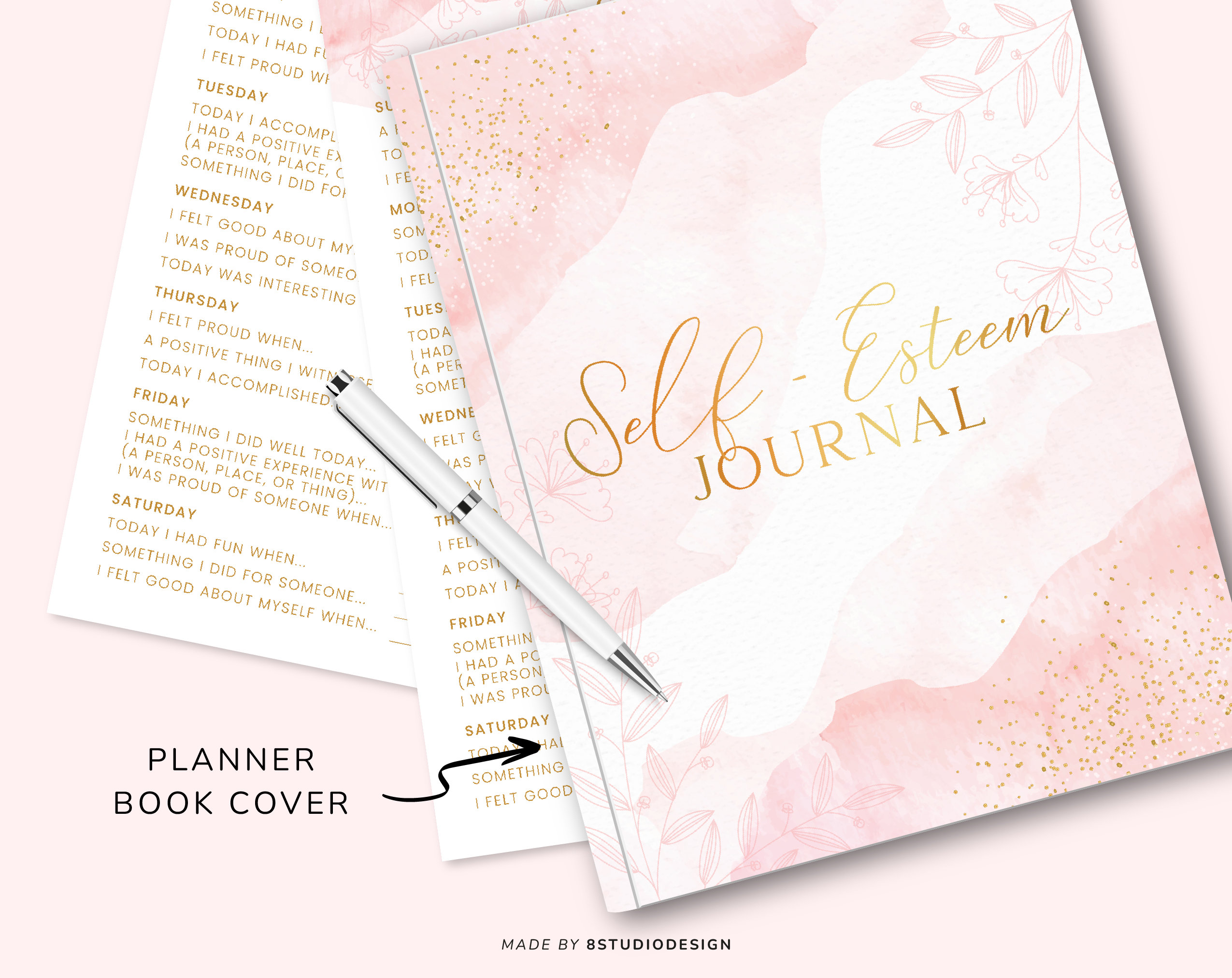 Self-esteem Journal - Planner Printable, Self Esteem, Self Love, Self ...
