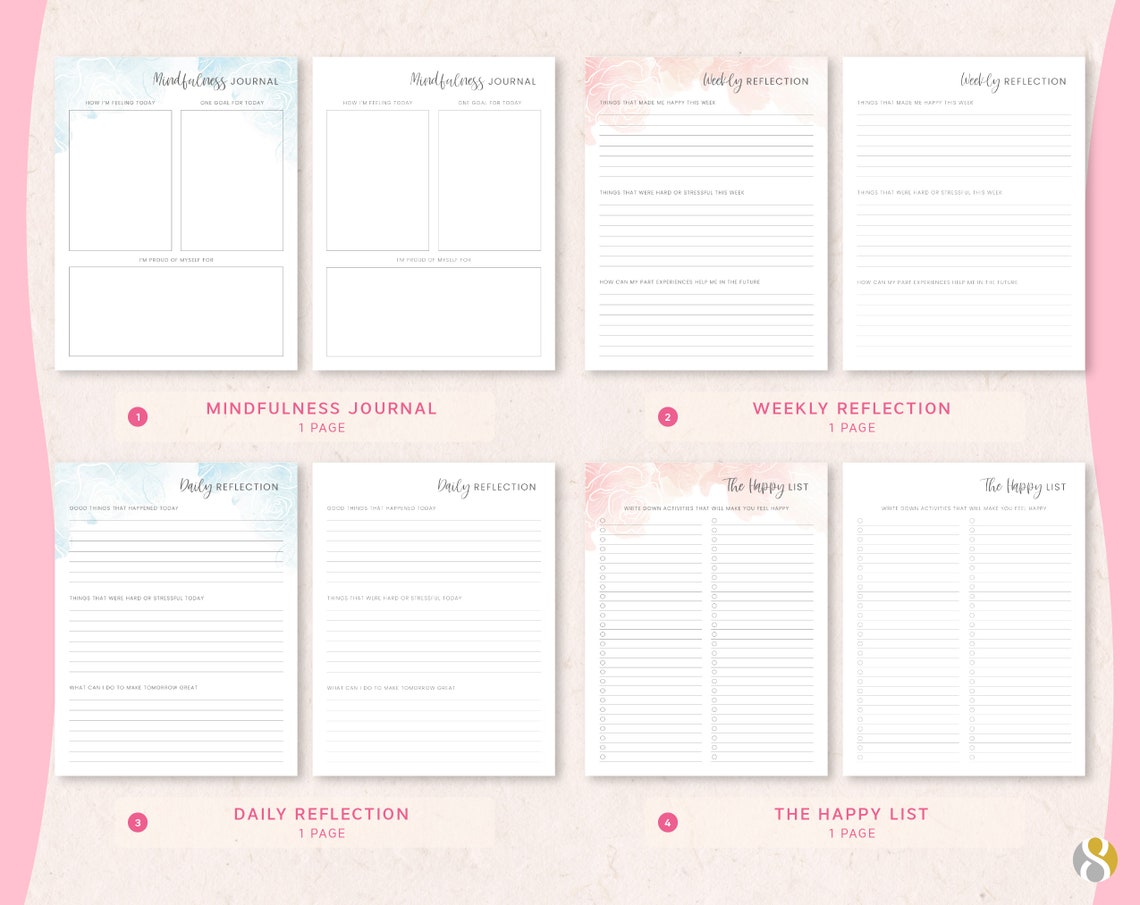 Self Love Journal Planner Printable Wellness Journal Self | Etsy