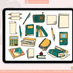 Study Digital Planner Sticker - Digital Stickers for Goodnotes, Study ...