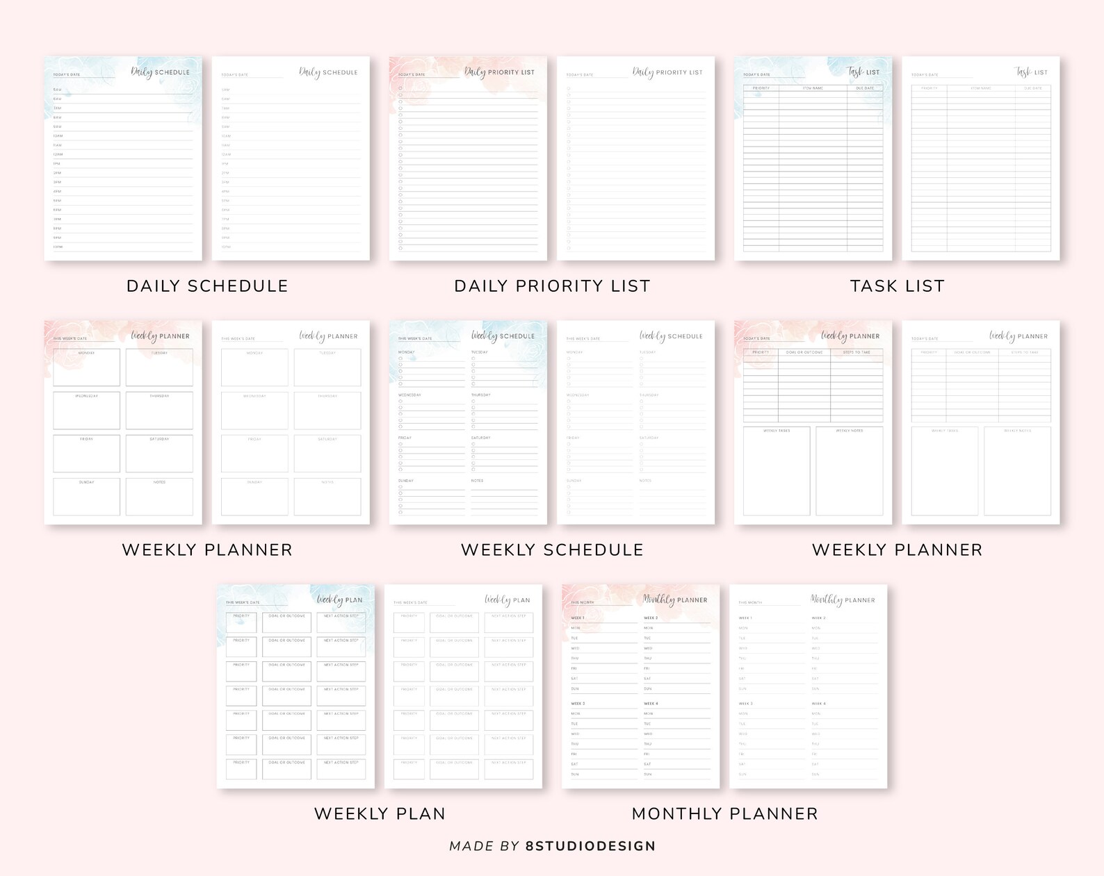 Goal Planner - Planner Printable, Goal Digger, Goal Tracker, Goal Board ...
