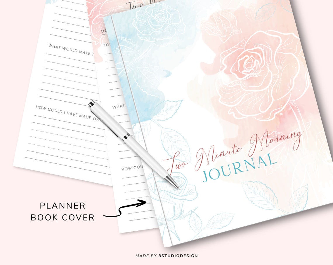 Two Minute Morning Journal Planner Printable, Gratitude Journal ...