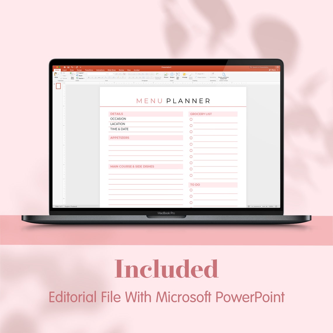 Party Menu Planner Template KDP Interiors Editable, Printable PDF ...