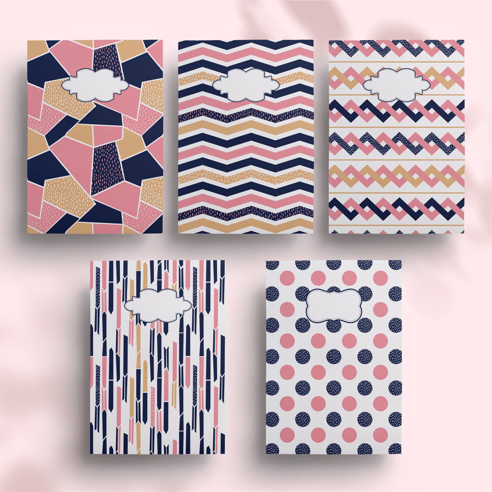 Paperback Book Cover 9 | 6x9+8.5x11 100pages | Digital Pattern Notebook ...