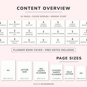 Goal Planner Insert - Planner Printable, Goal Tracker, Goal Setting ...