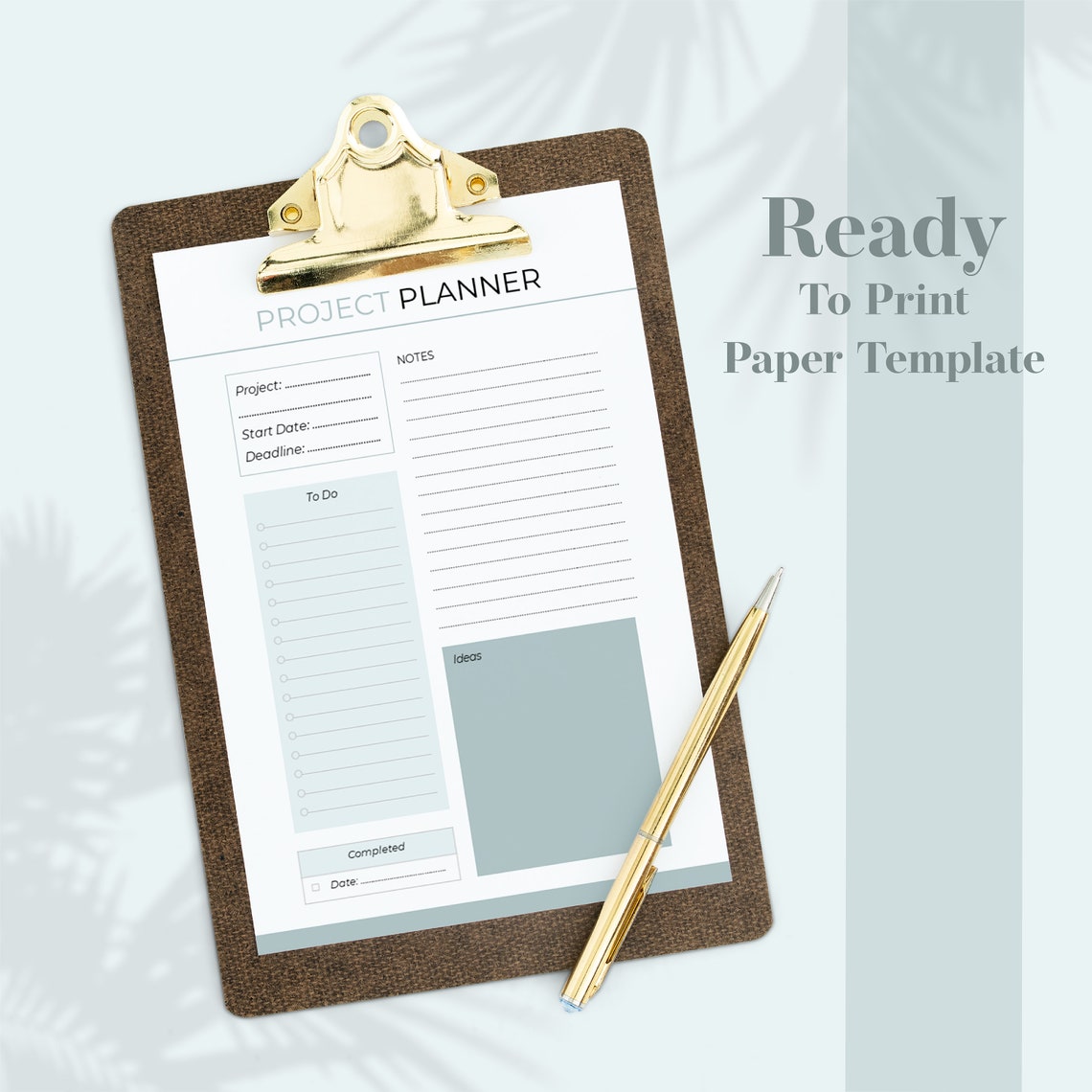 Project Draft Planner Printable Template KDP Interiors Editable ...